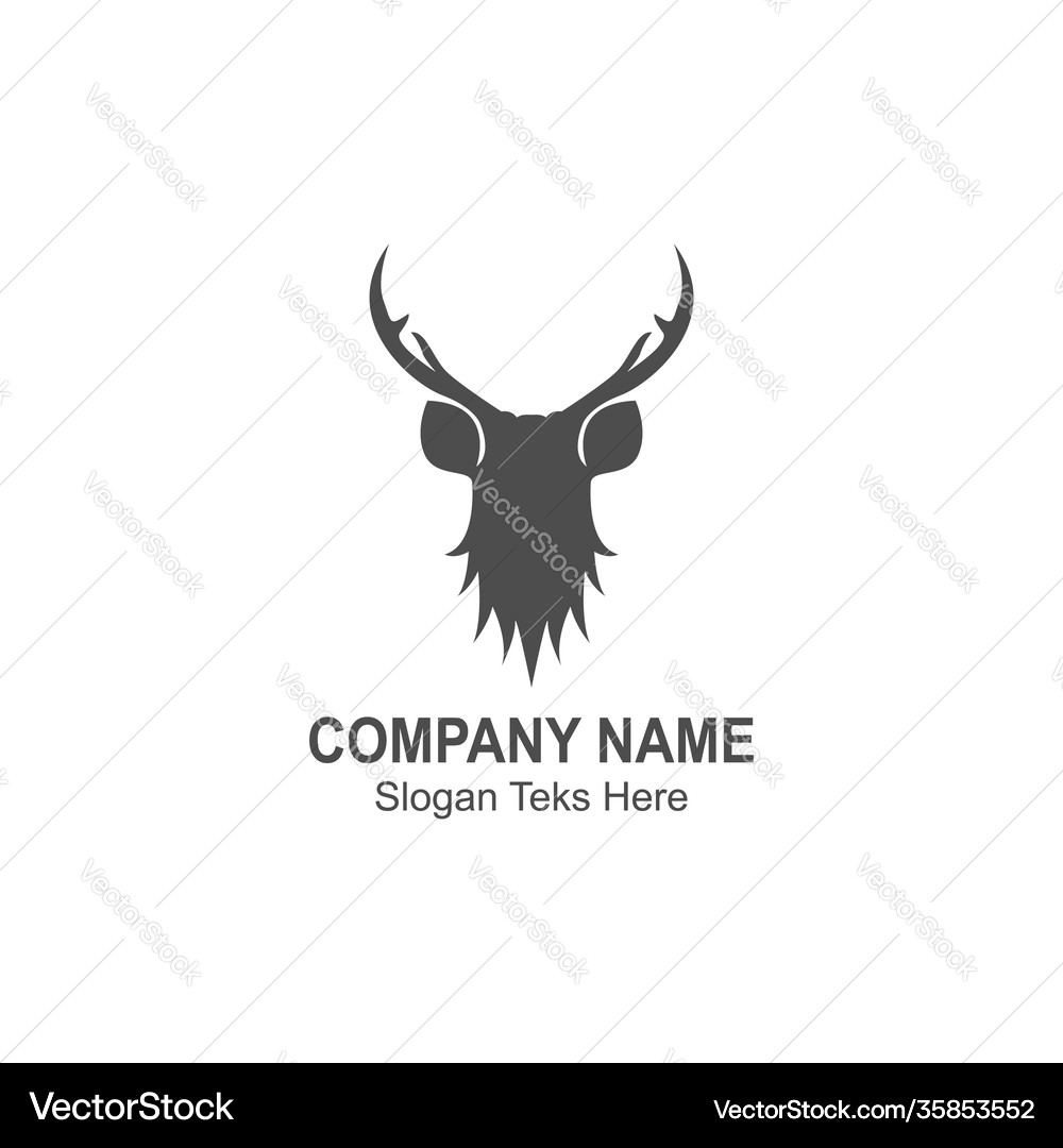 Deer logo icon design Royalty Free Vector Image
