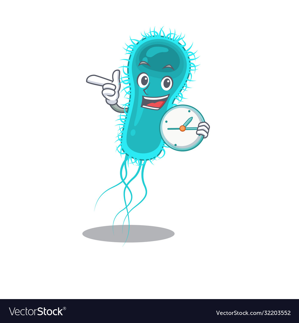 Escherichia coli bacteria mascot design concept Vector Image Escherichia coli bacteria mascot design concept Vector Image