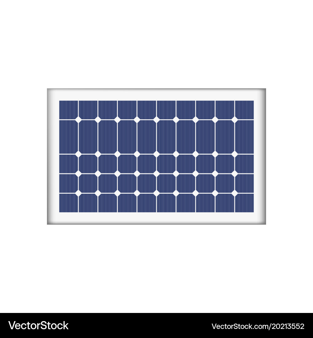 Generation of electricity by the solar panel Vector Image