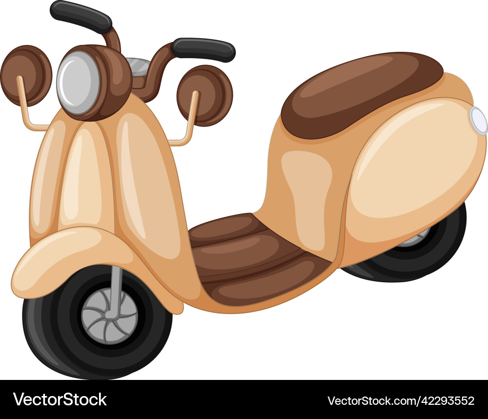Isolated scooter in cartoon design Royalty Free Vector Image