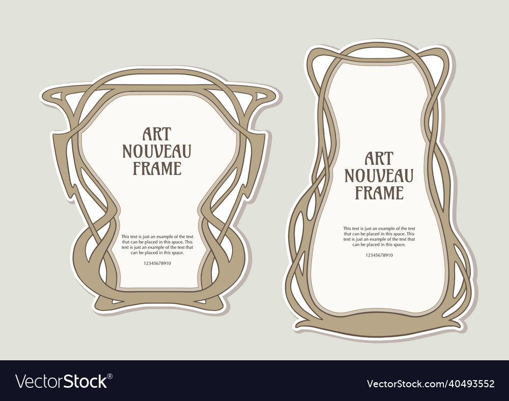 Label decorative frame border element Royalty Free Vector