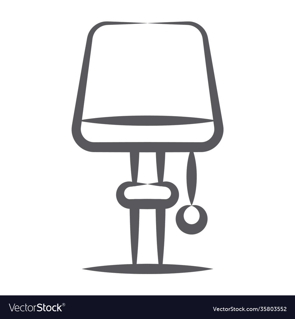 Table lamp Royalty Free Vector Image - VectorStock