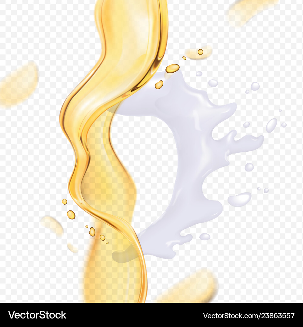 01 oil and cream Royalty Free Vector Image - VectorStock
