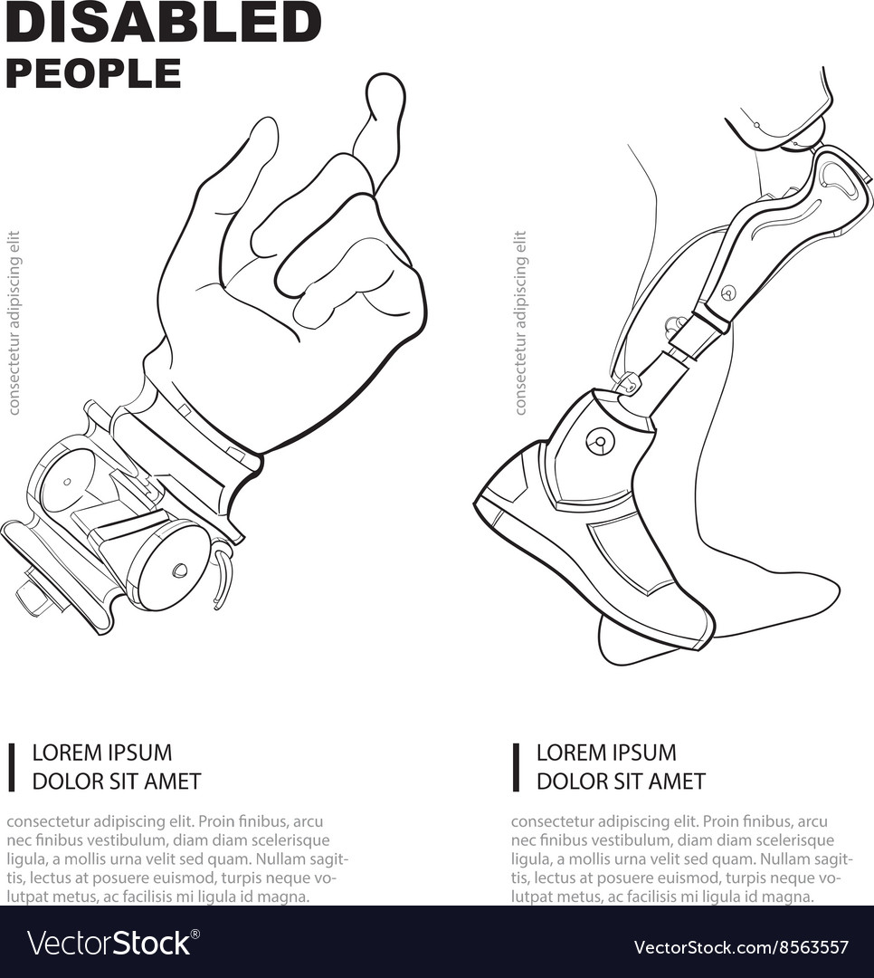 Artificial limb Royalty Free Vector Image - VectorStock