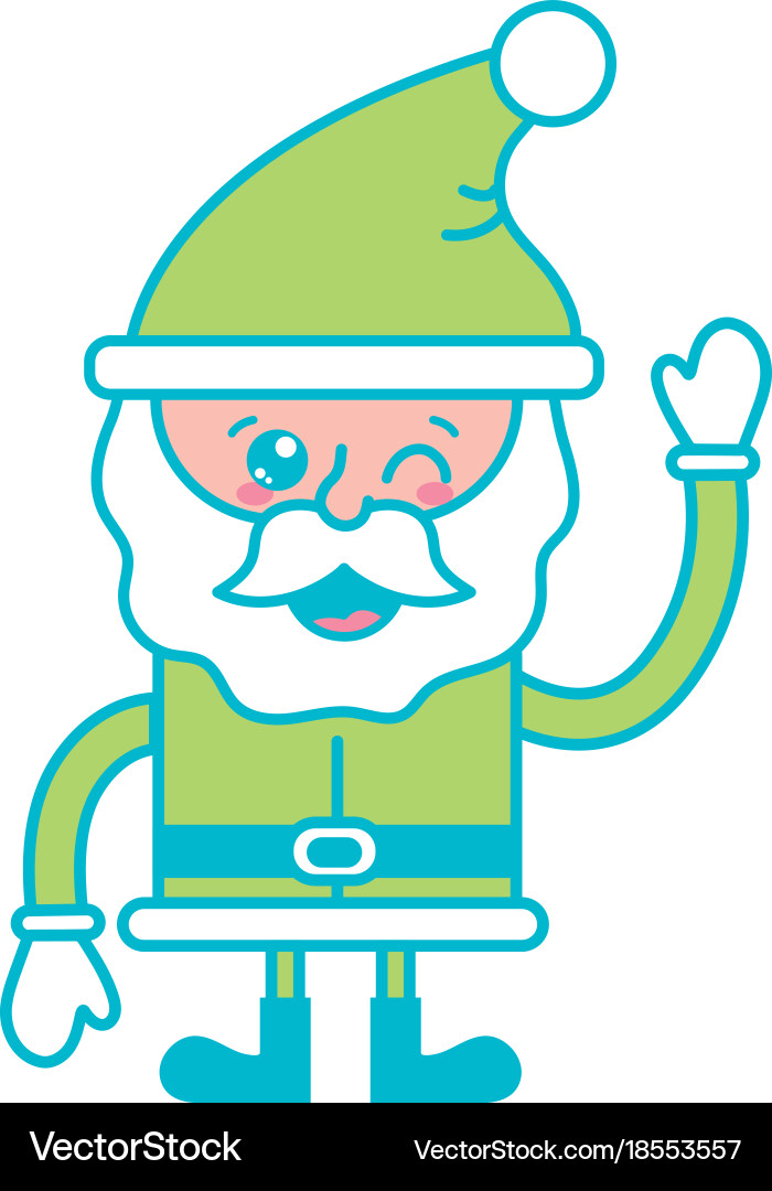 Isolated santa cartoon design Royalty Free Vector Image