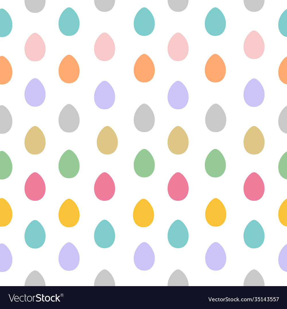 Seamless pattern with easter eggs Royalty Free Vector Image