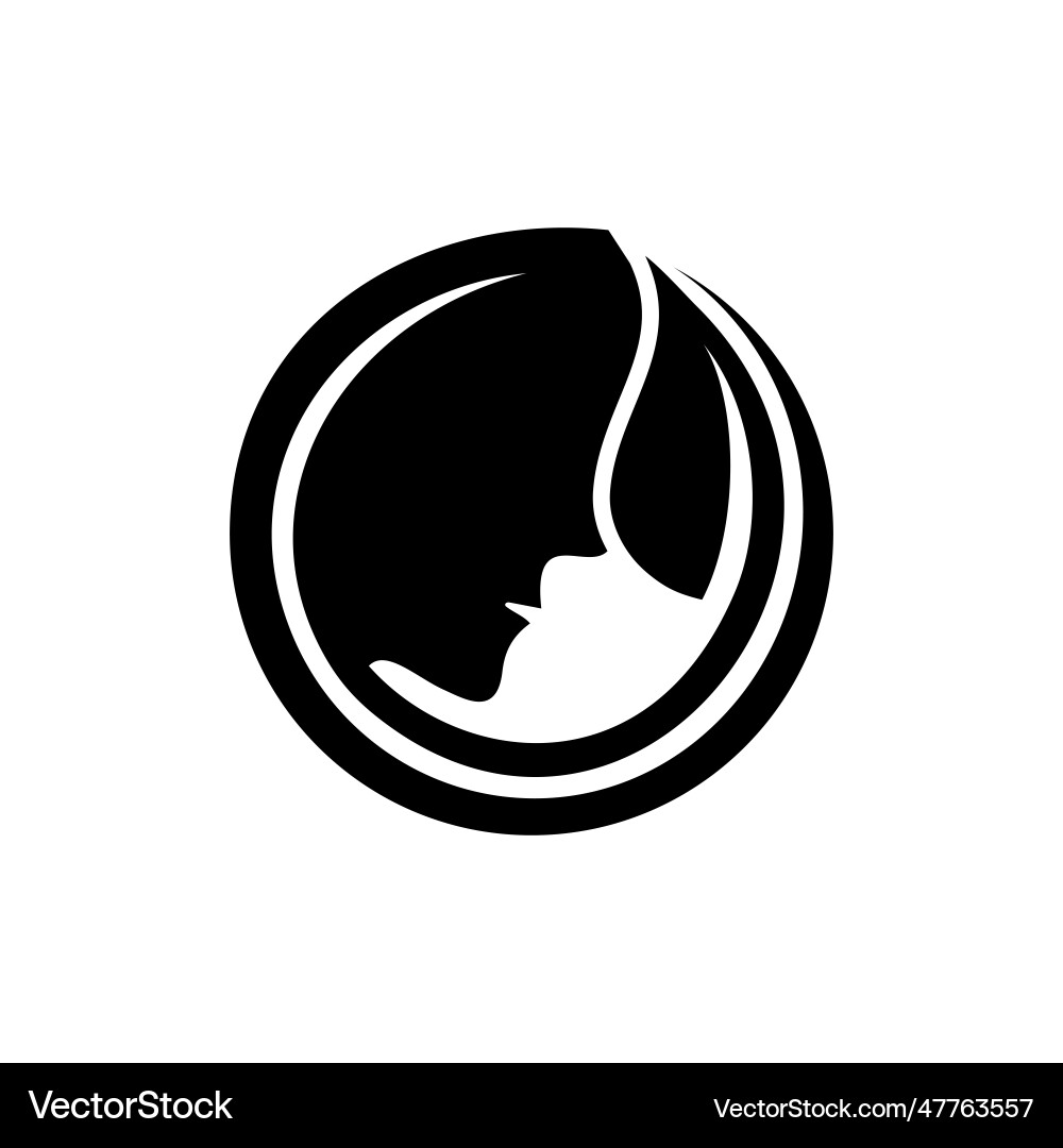 Woman logo design inspiration Royalty Free Vector Image