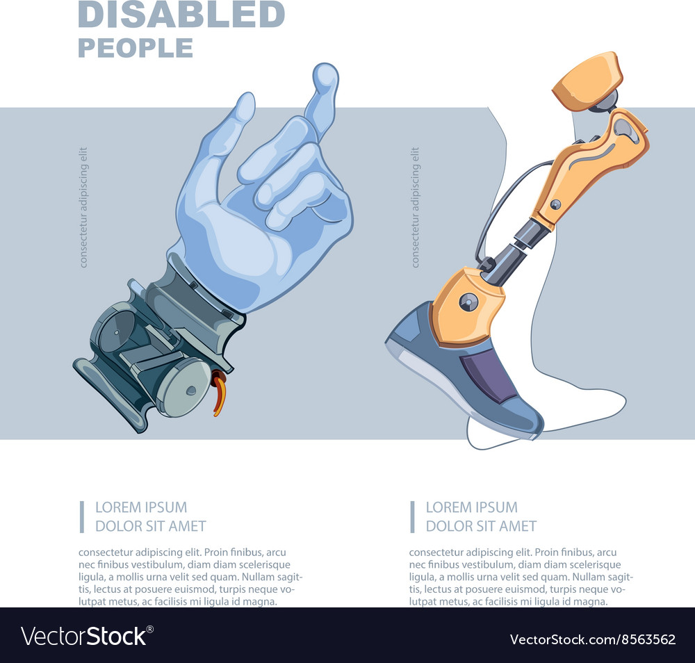 Artificial limb Royalty Free Vector Image - VectorStock