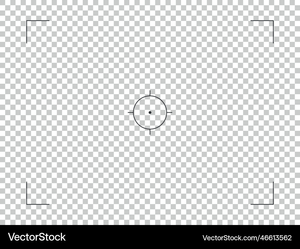 Minimalistic photo video viewfinder screen Vector Image
