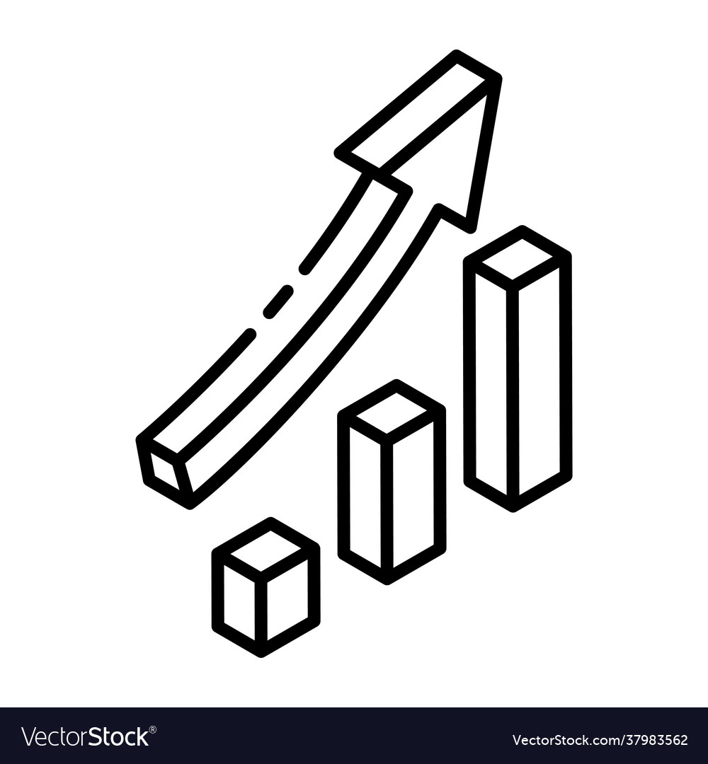 Progress chart Royalty Free Vector Image - VectorStock