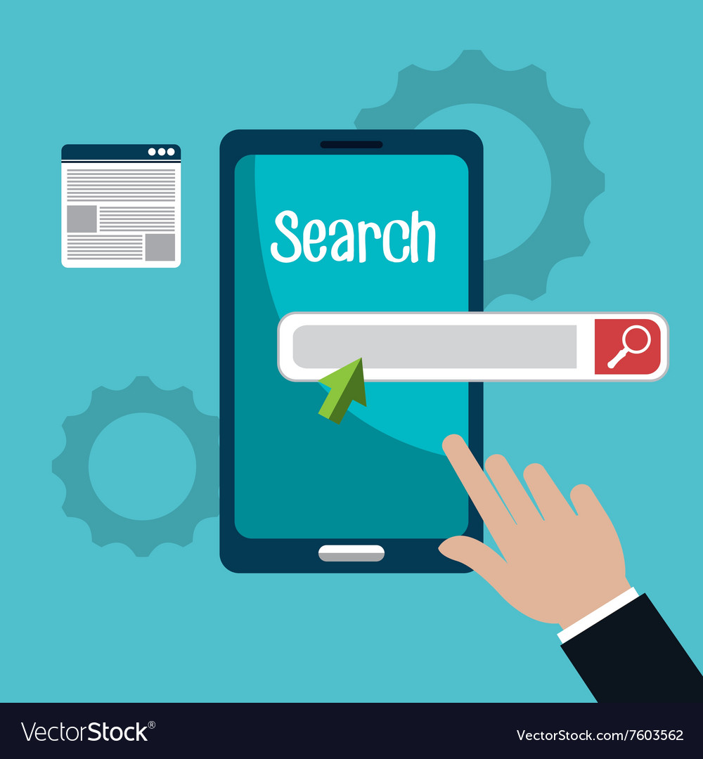 Search engine optimization design Royalty Free Vector Image