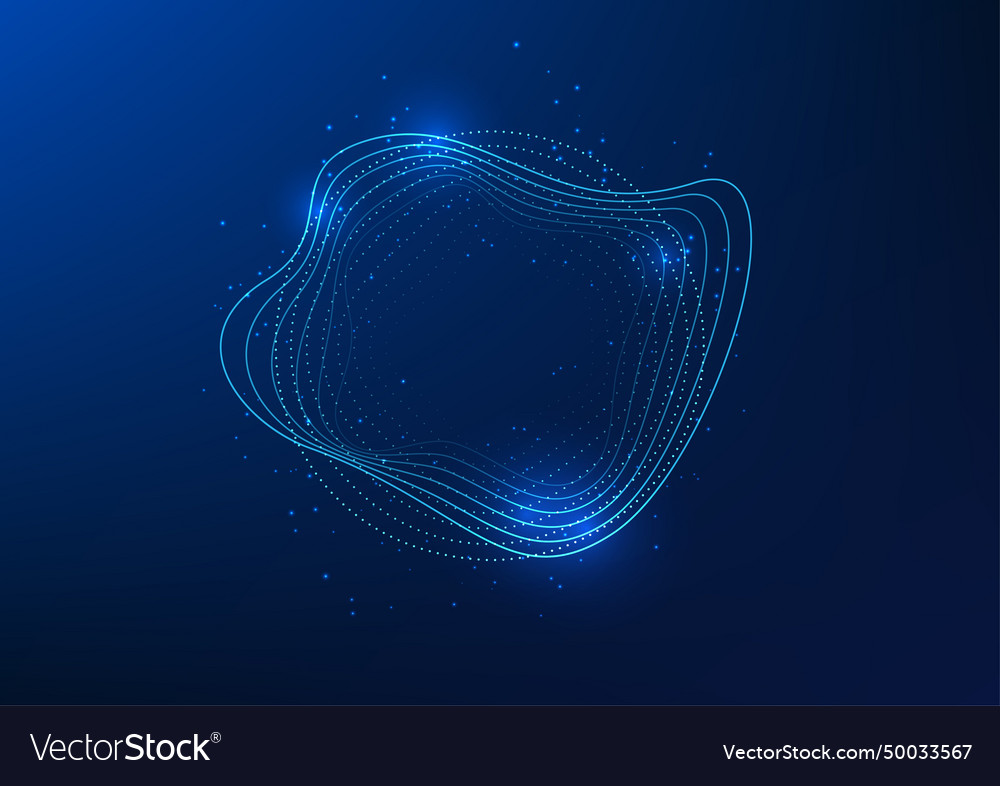 Abstract technology background dot connected Vector Image