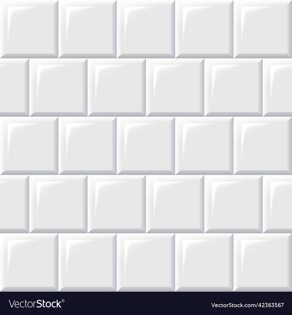 Decorative white tile Royalty Free Vector Image
