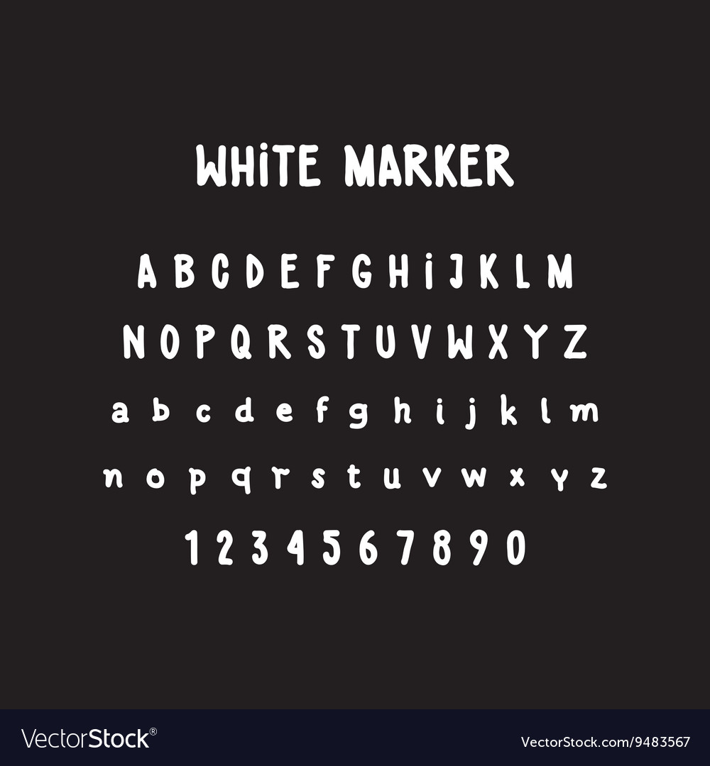 Font Royalty Free Vector Image - VectorStock