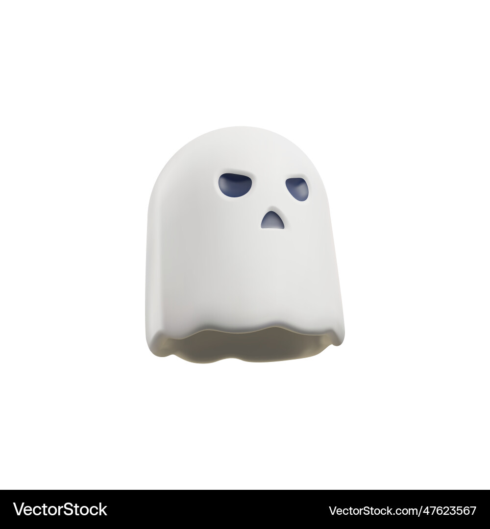 Isolated of halloween ghost Royalty Free Vector Image