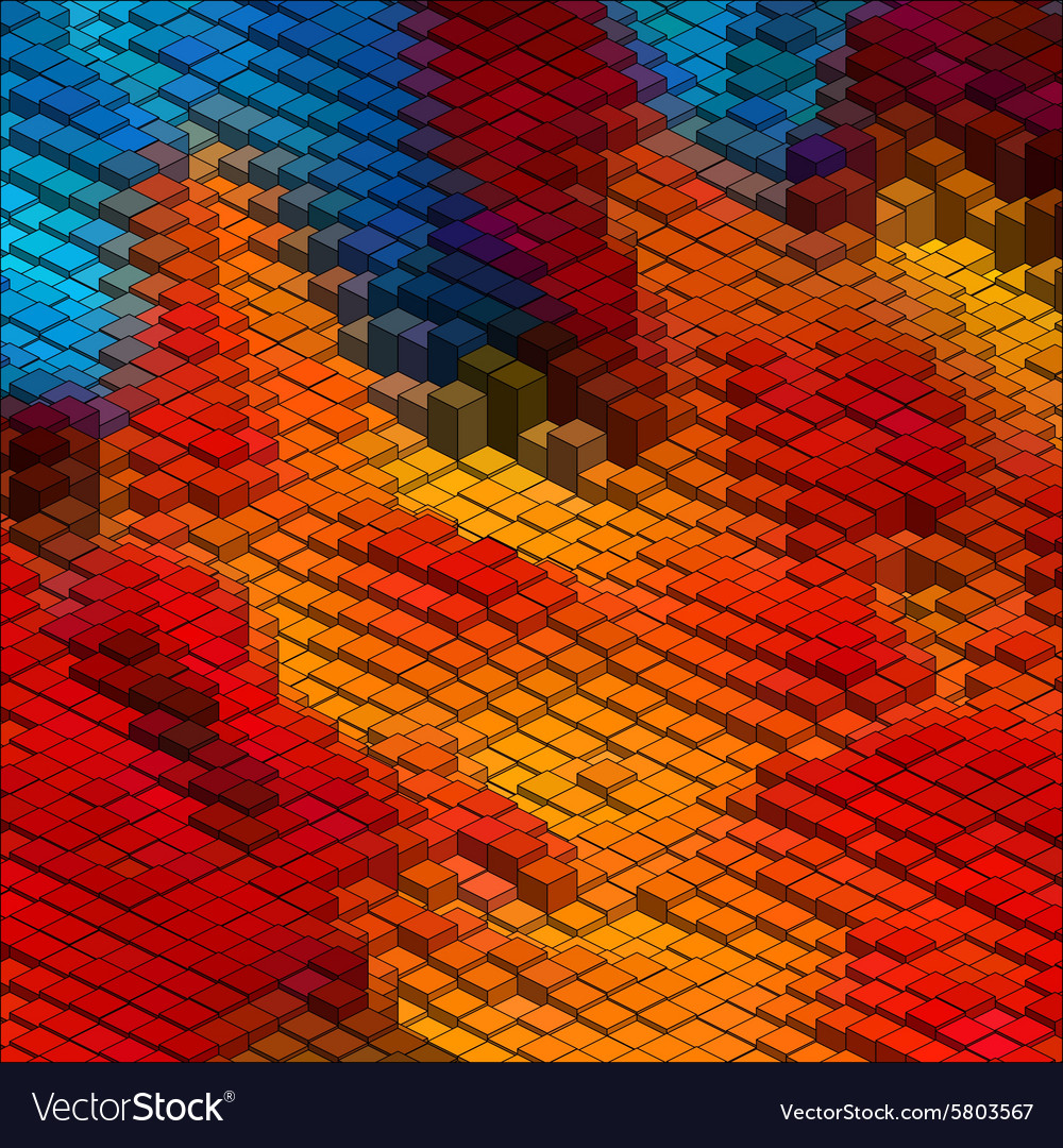 Isometric graph Royalty Free Vector Image - VectorStock