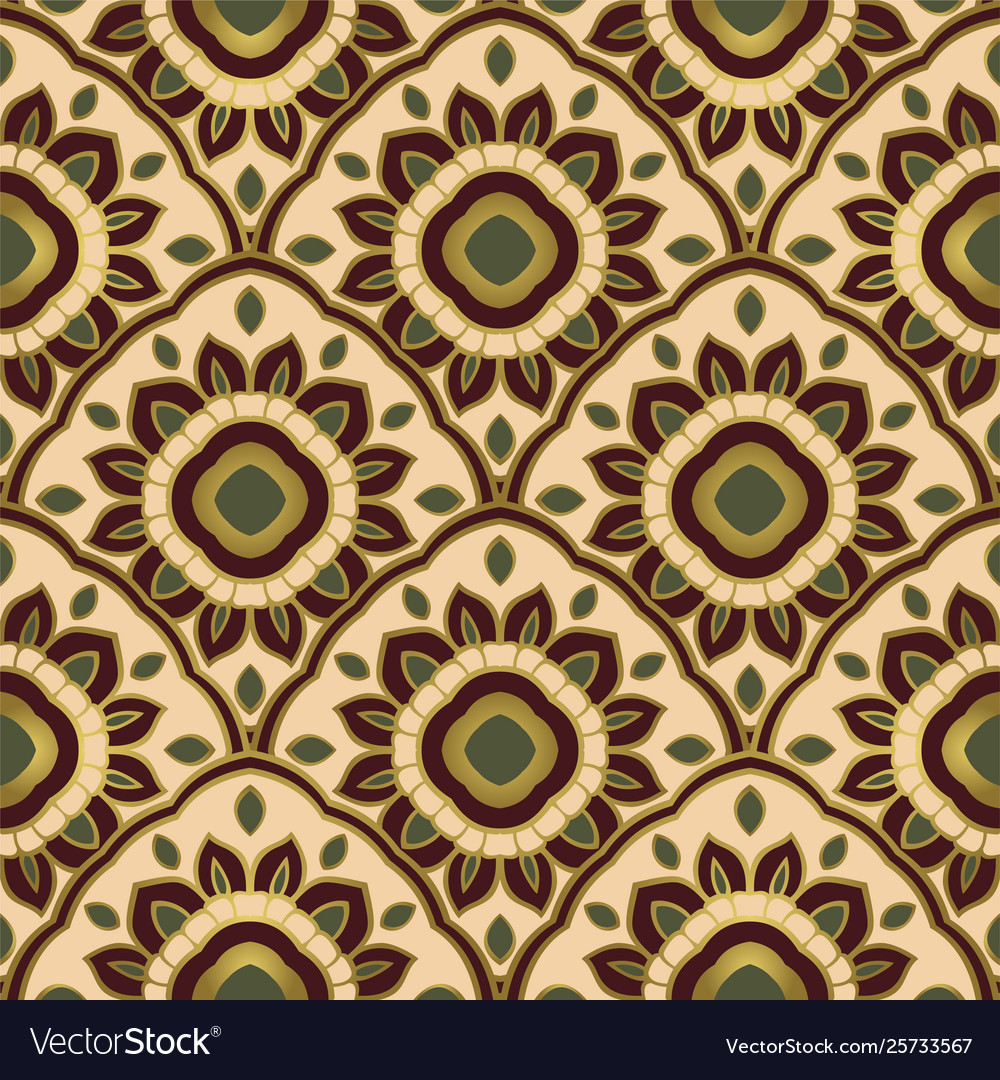 Oriental abstract pattern Royalty Free Vector Image