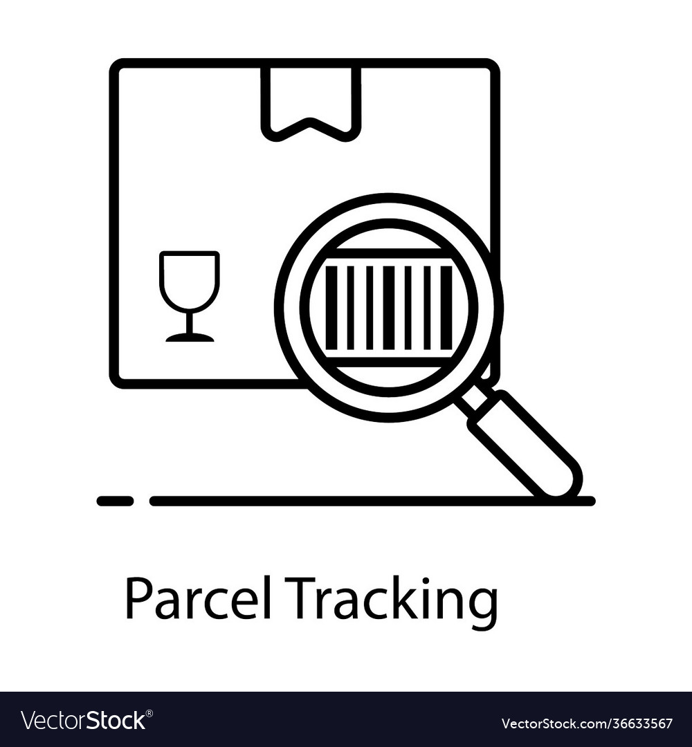 Parcel tracking Royalty Free Vector Image - VectorStock