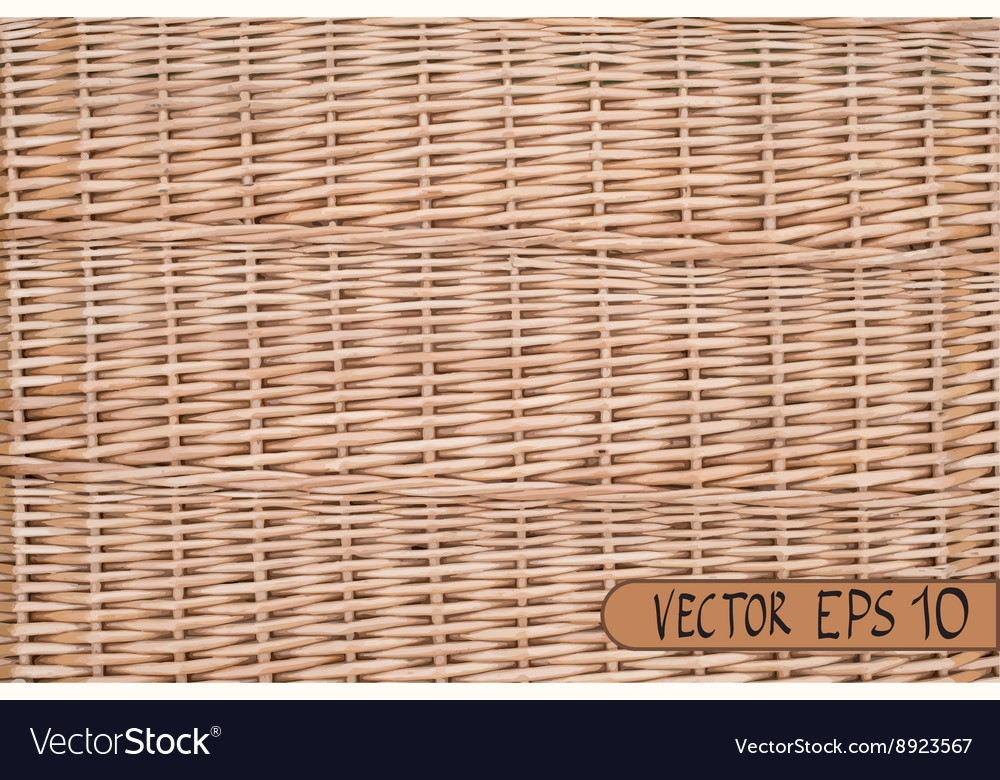 Wicker real pattern Royalty Free Vector Image - VectorStock