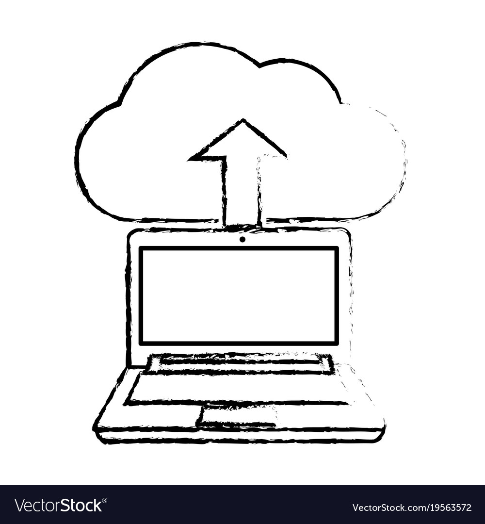 Cloud computing design Royalty Free Vector Image