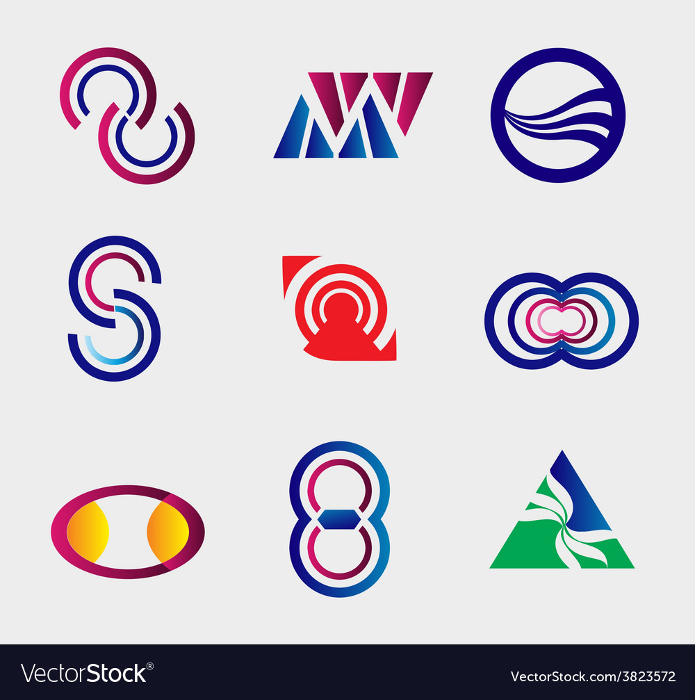 Design elements collection Royalty Free Vector Image