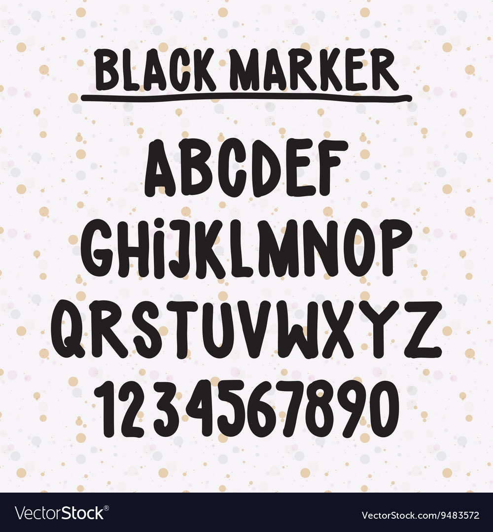 Font Royalty Free Vector Image - VectorStock