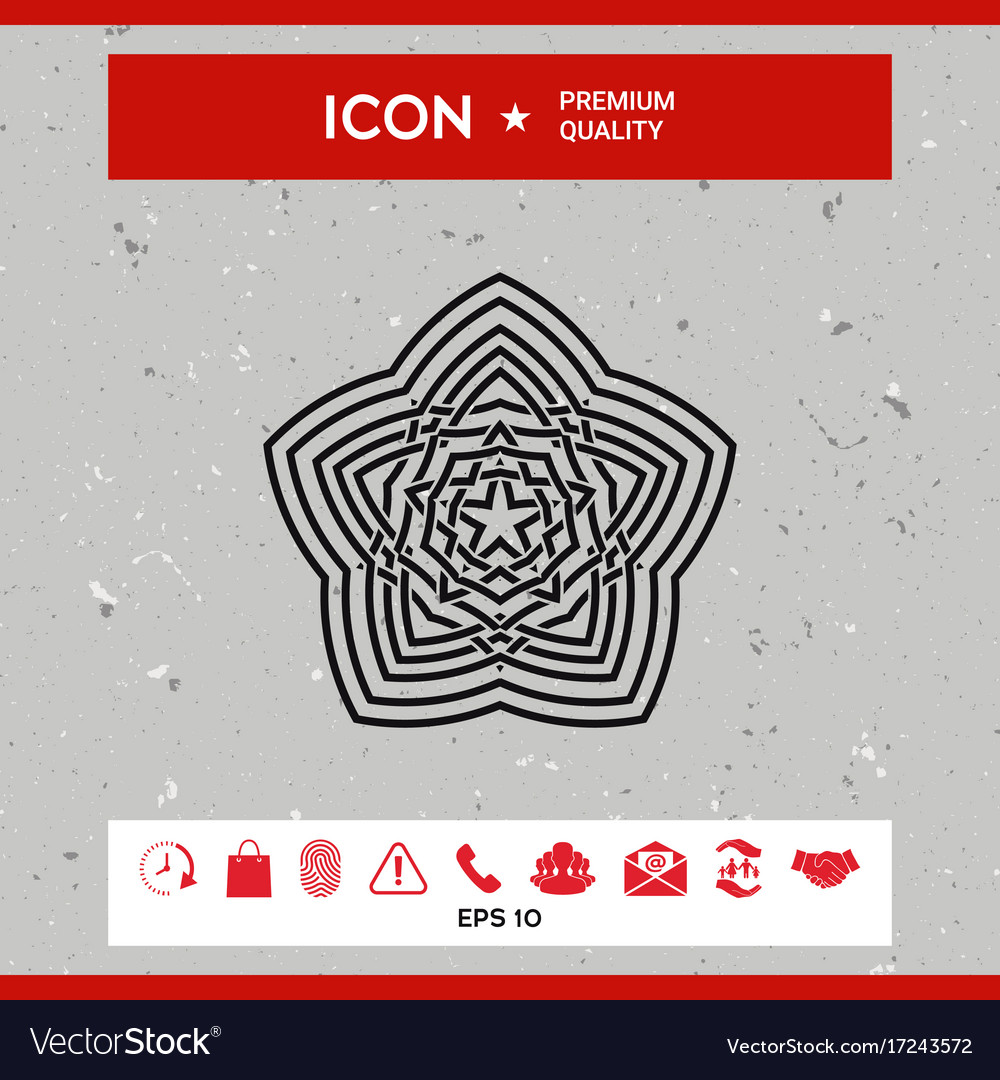 Geometric oriental arabic pattern element Vector Image