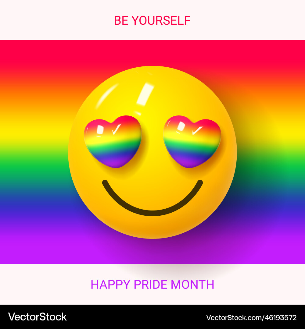 Greeting card for pride month Royalty Free Vector Image