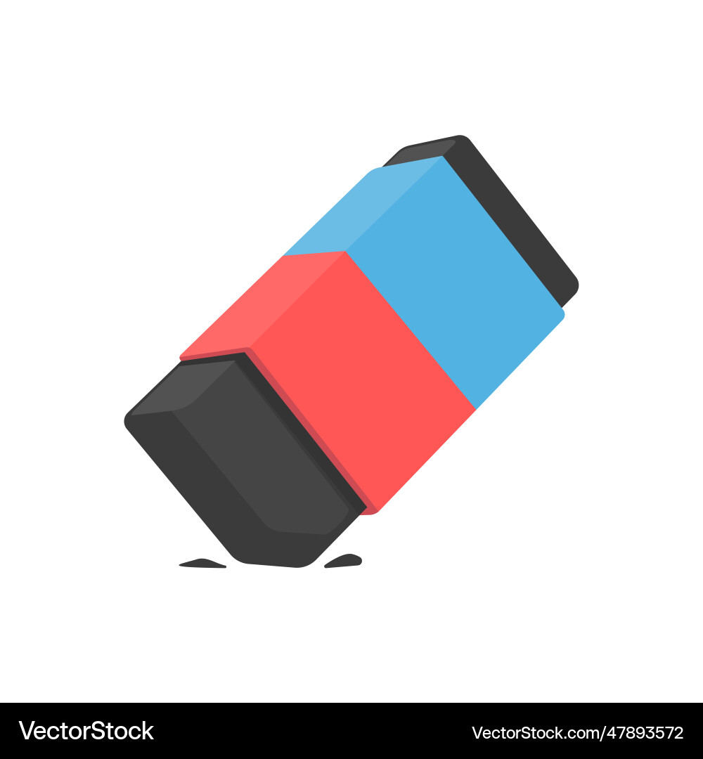 Pencil eraser school supplies welcome Royalty Free Vector