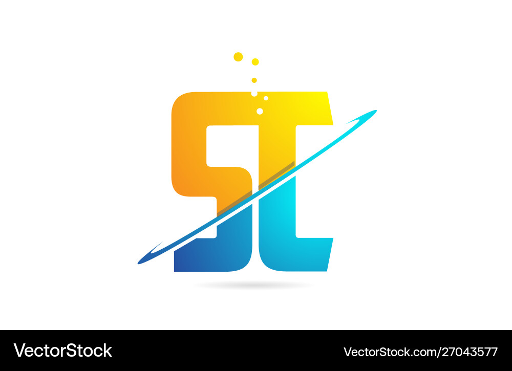 Alphabet letter sc s c combination for logo Vector Image
