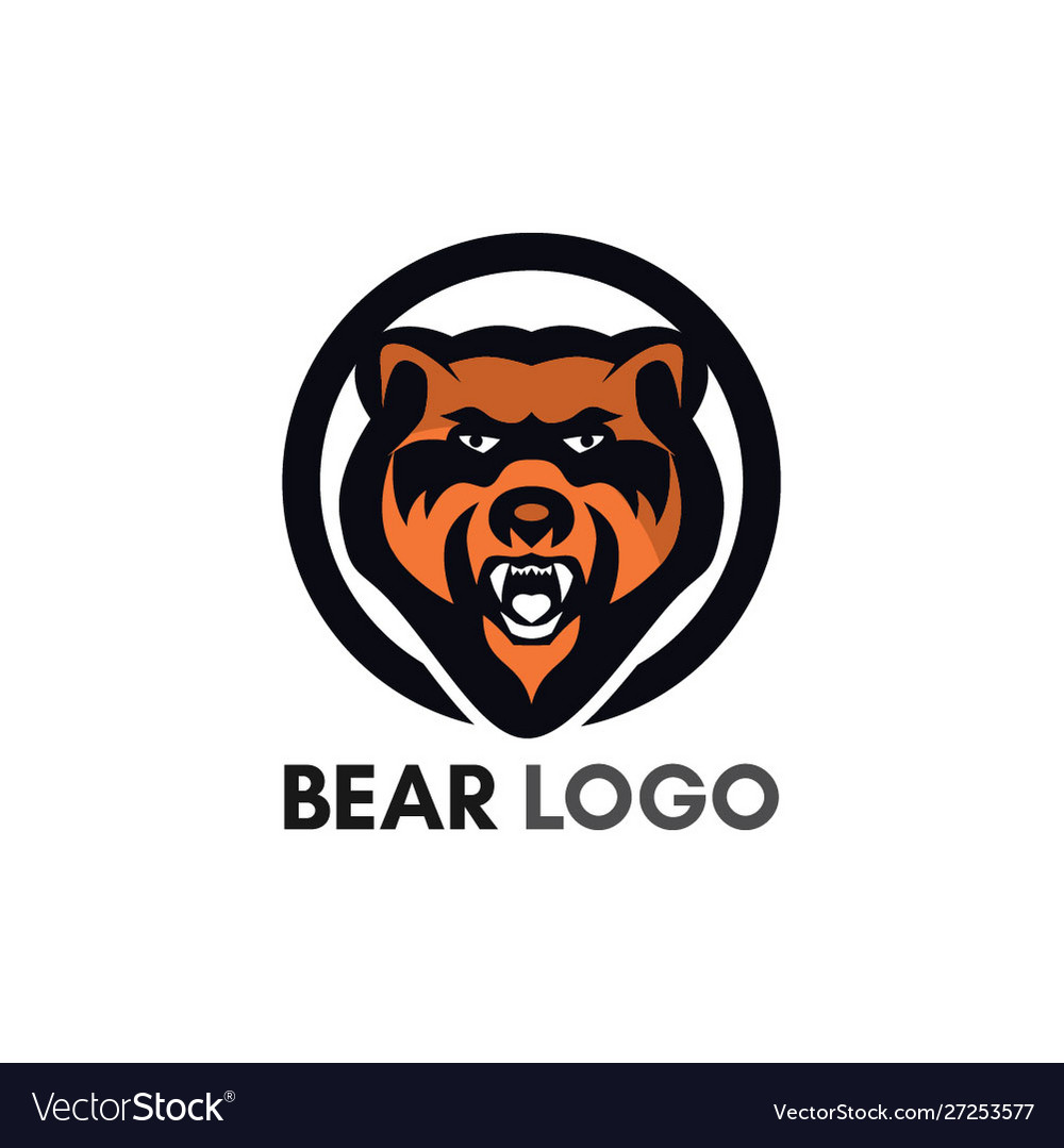 Bear logo Royalty Free Vector Image - VectorStock