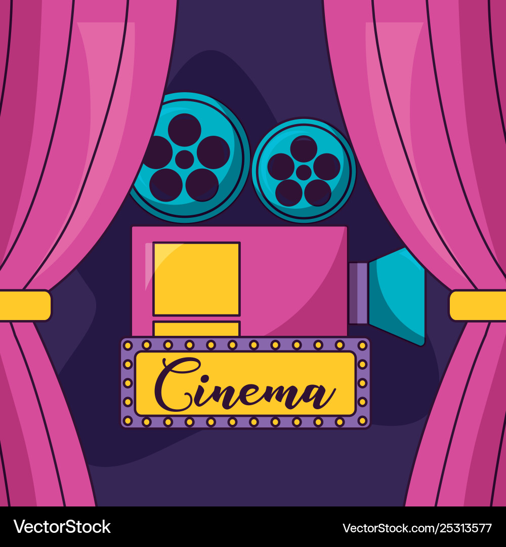 Cinema movie design Royalty Free Vector Image - VectorStock