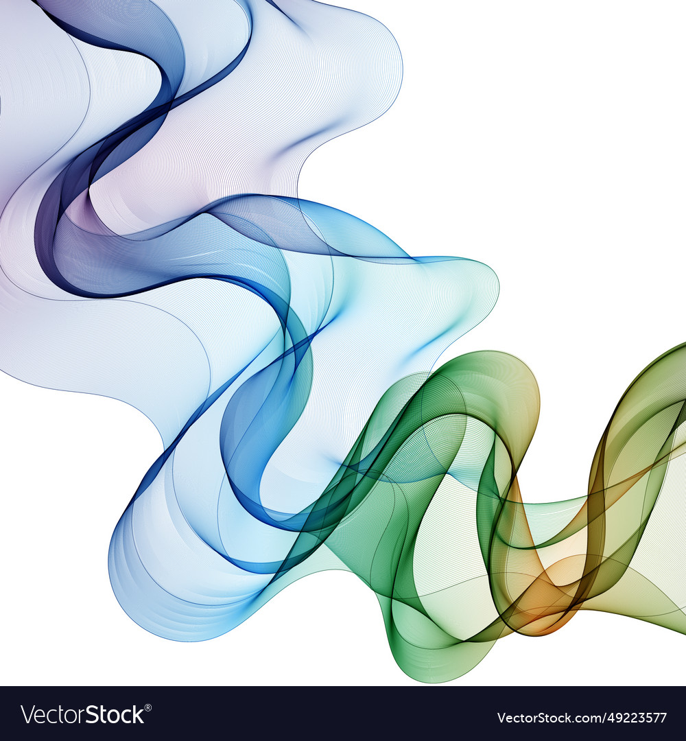 Colorful wave pattern design element eps 10 Vector Image