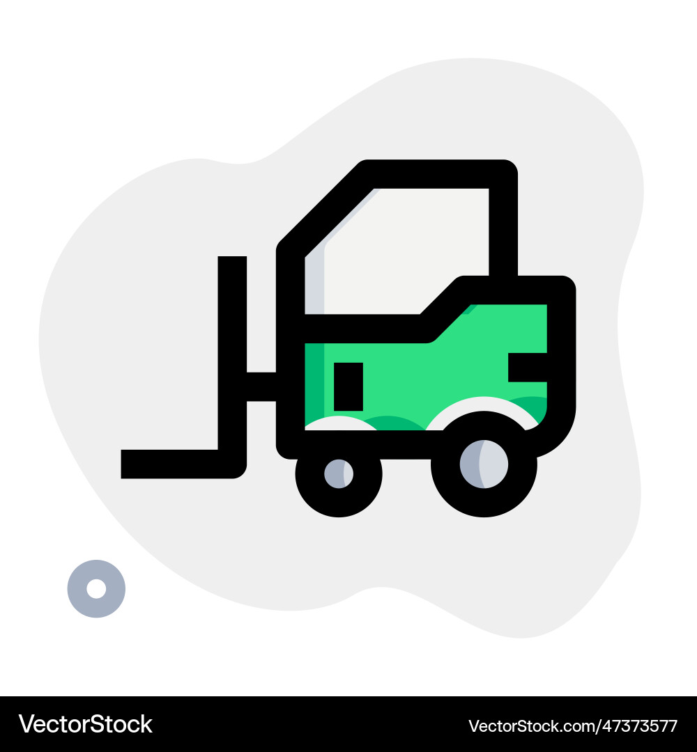 Forklift a powered industrial truck Royalty Free Vector