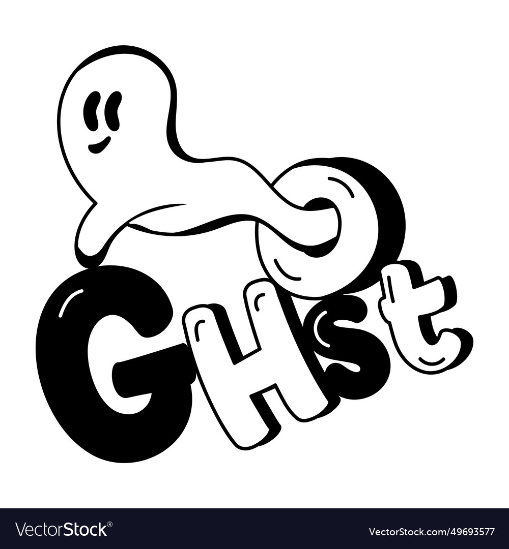 Scary ghost Royalty Free Vector Image - VectorStock