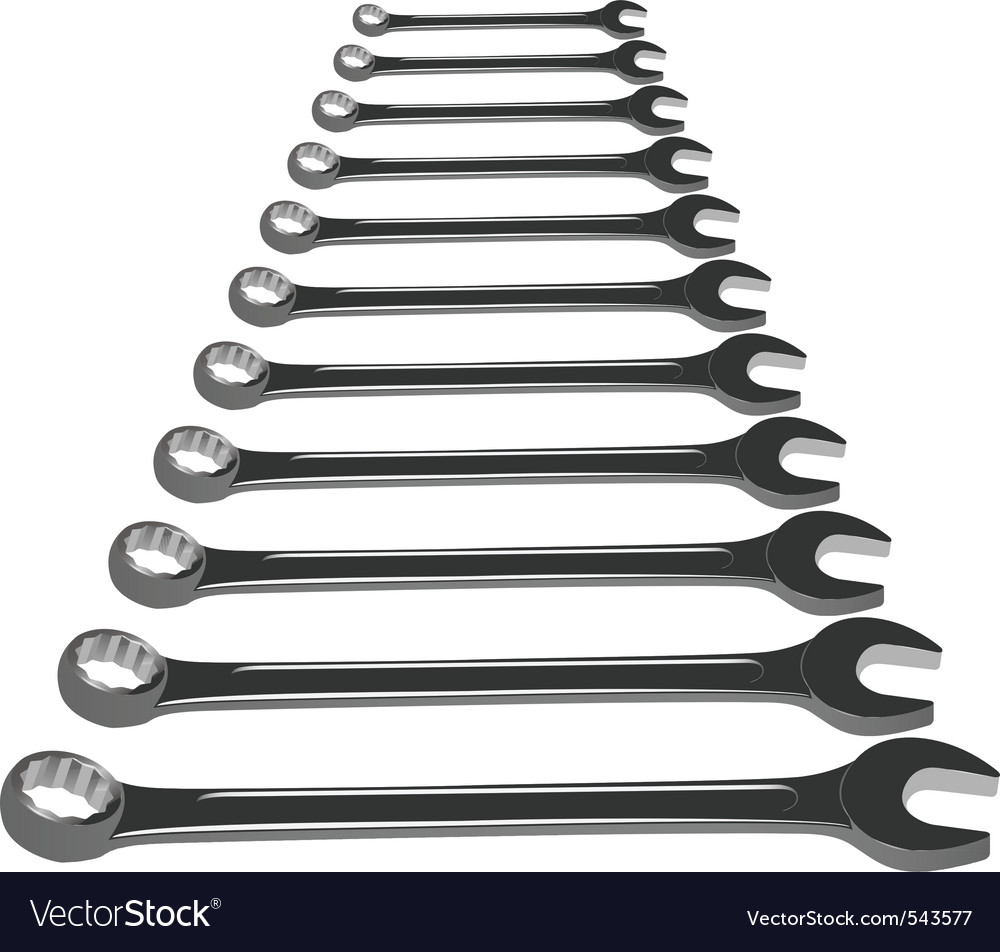 Wrenches Royalty Free Vector Image - VectorStock