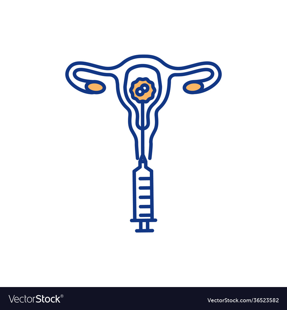 Artificial insemination rgb color icon Royalty Free Vector Artificial insemination rgb color icon Royalty Free Vector