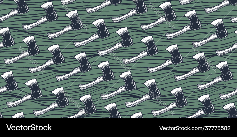 Axe or ax lumberjack axeman hatchet for chop Vector Image