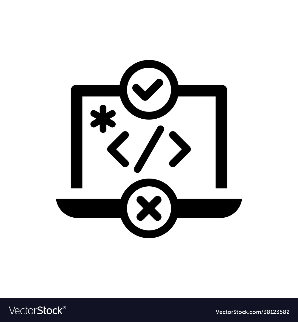 Test-driven development icon eps file Royalty Free Vector