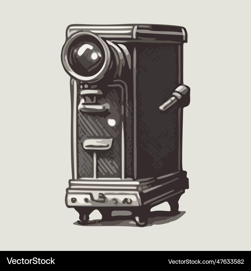 Vintage camera - retro photography Royalty Free Vector Image