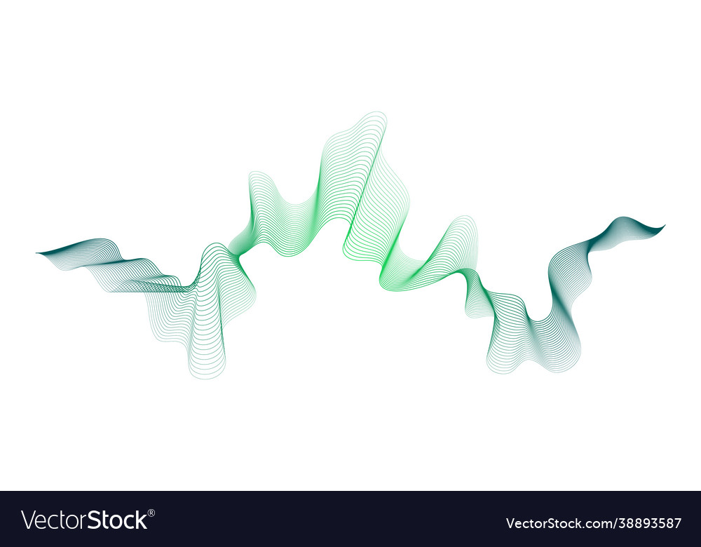 Abstract backdrop with wave gradient lines Vector Image