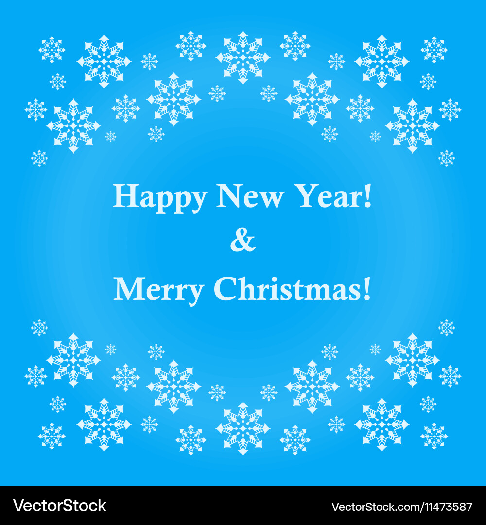 Banner or card with snowflakes Royalty Free Vector Image