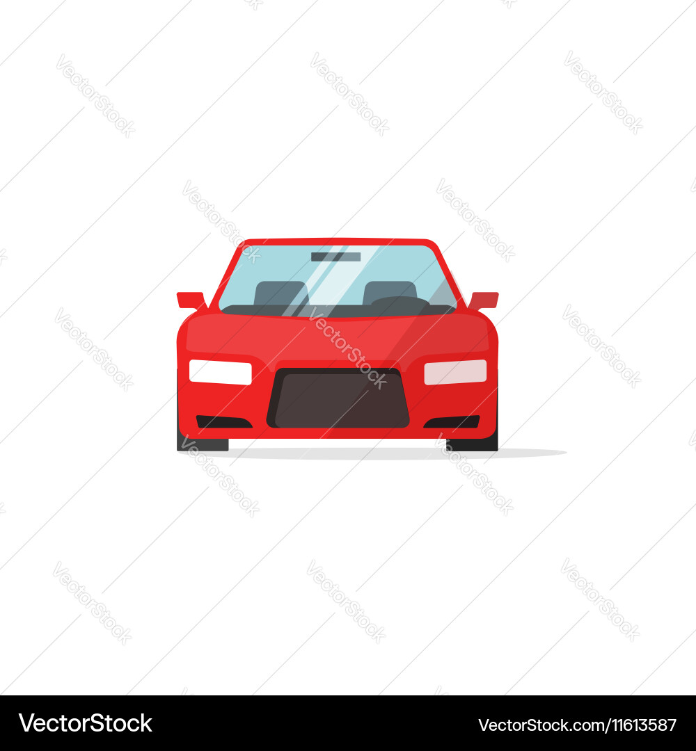 Car icon red color auto isolated Royalty Free Vector Image