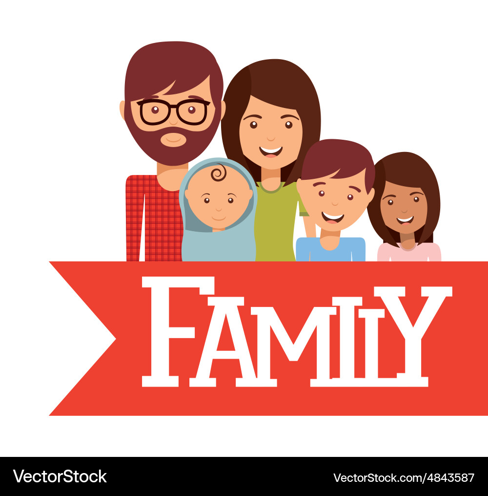 Family love design Royalty Free Vector Image - VectorStock
