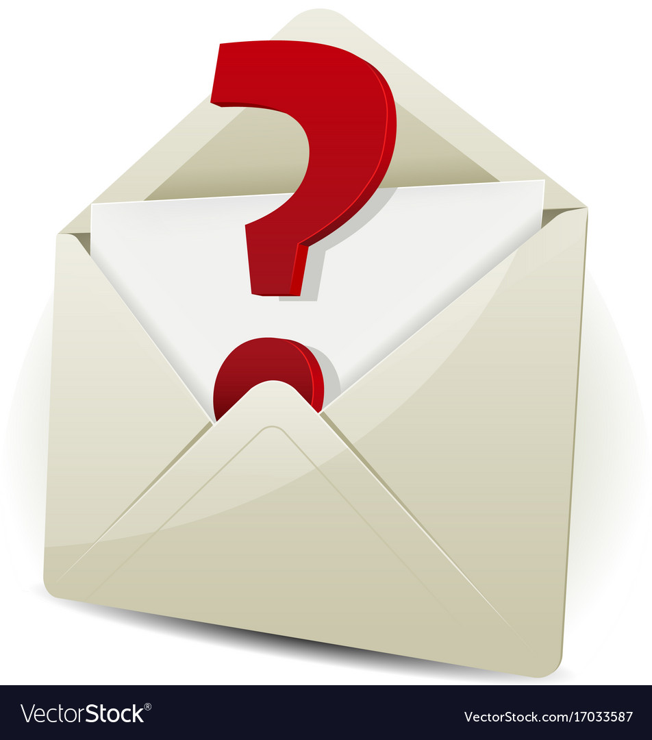 Send in request email Royalty Free Vector Image