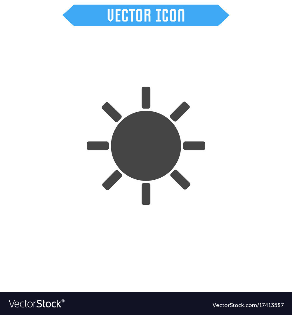 Sun flat icon Royalty Free Vector Image - VectorStock