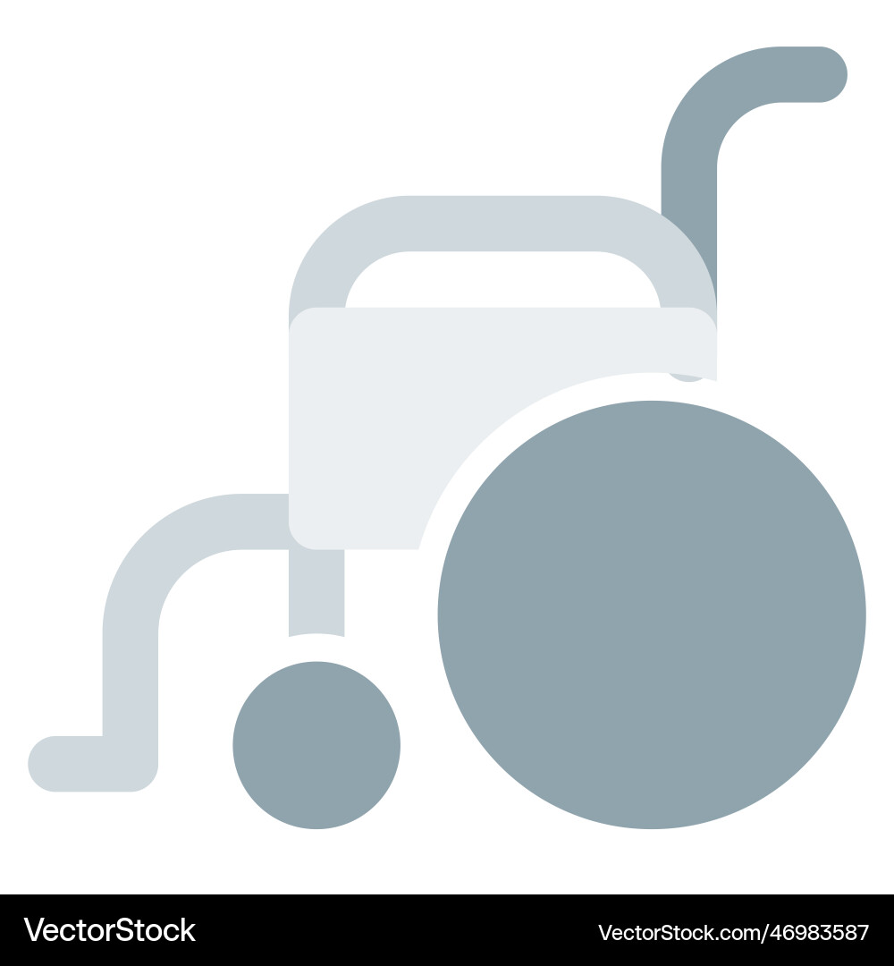Wheelchair used for mobility assistance Royalty Free Vector