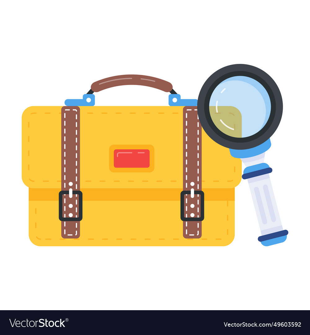 Case bag Royalty Free Vector Image - VectorStock