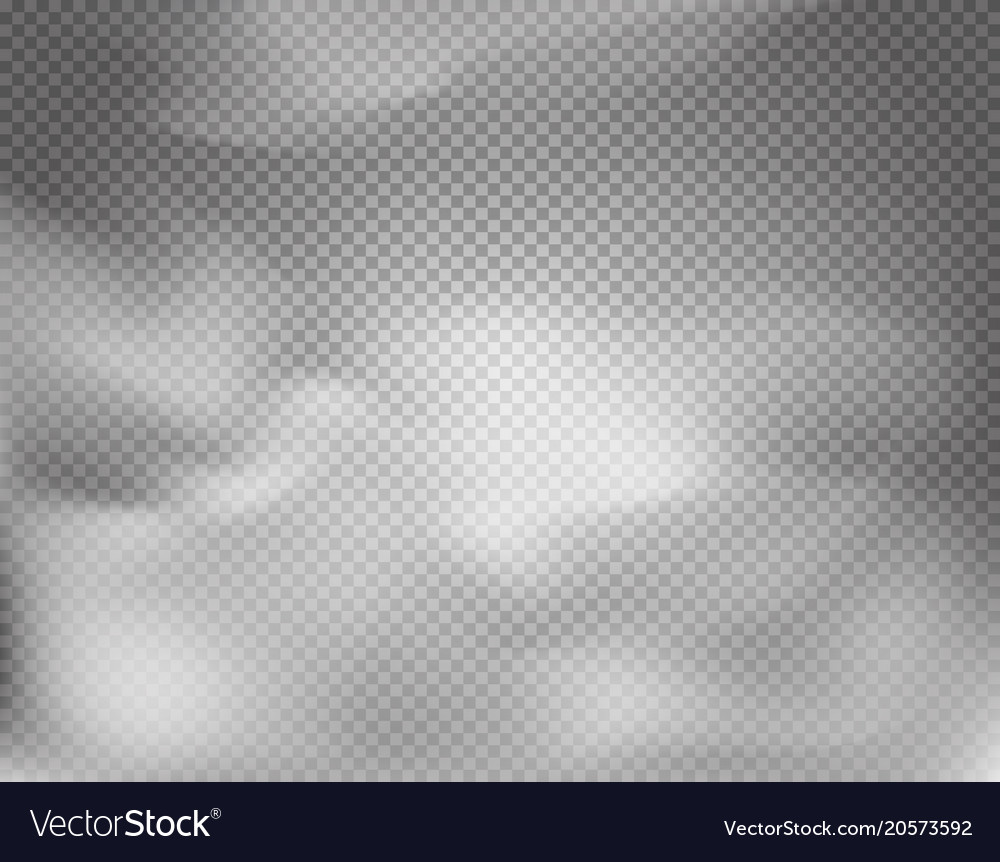 Cloud effect on transparent background Royalty Free Vector