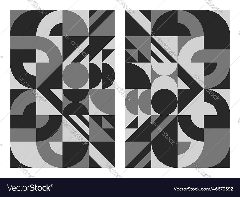 Dark and light gray geometric pattern background Vector Image